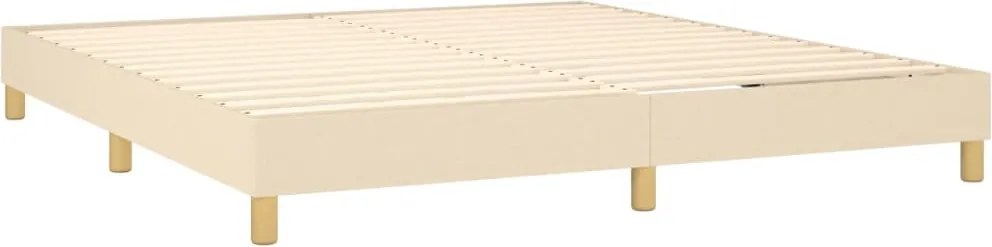 Box spring postel s matrací krémová 180x200 cm textil 3140478