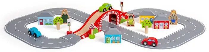 Bigjigs Rail Dřevěná silnice osmička