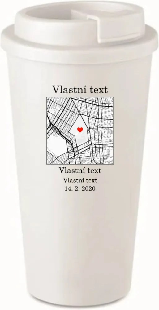 Personalizovaný cestovní termohrnek s mapou