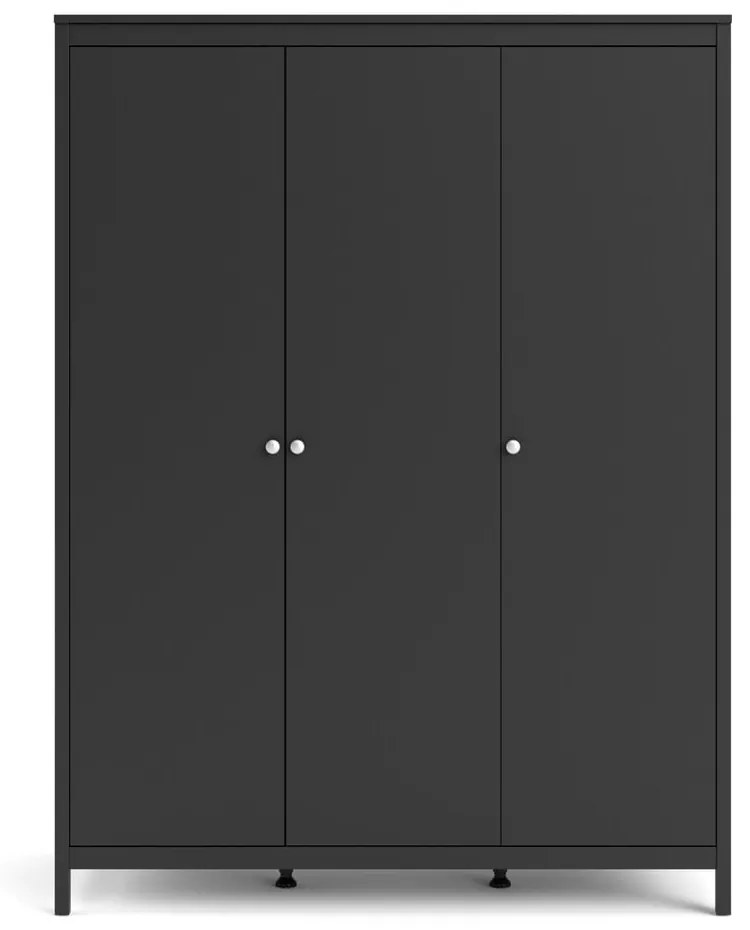 Černá šatní skříň 150x199 cm Madrid - Tvilum