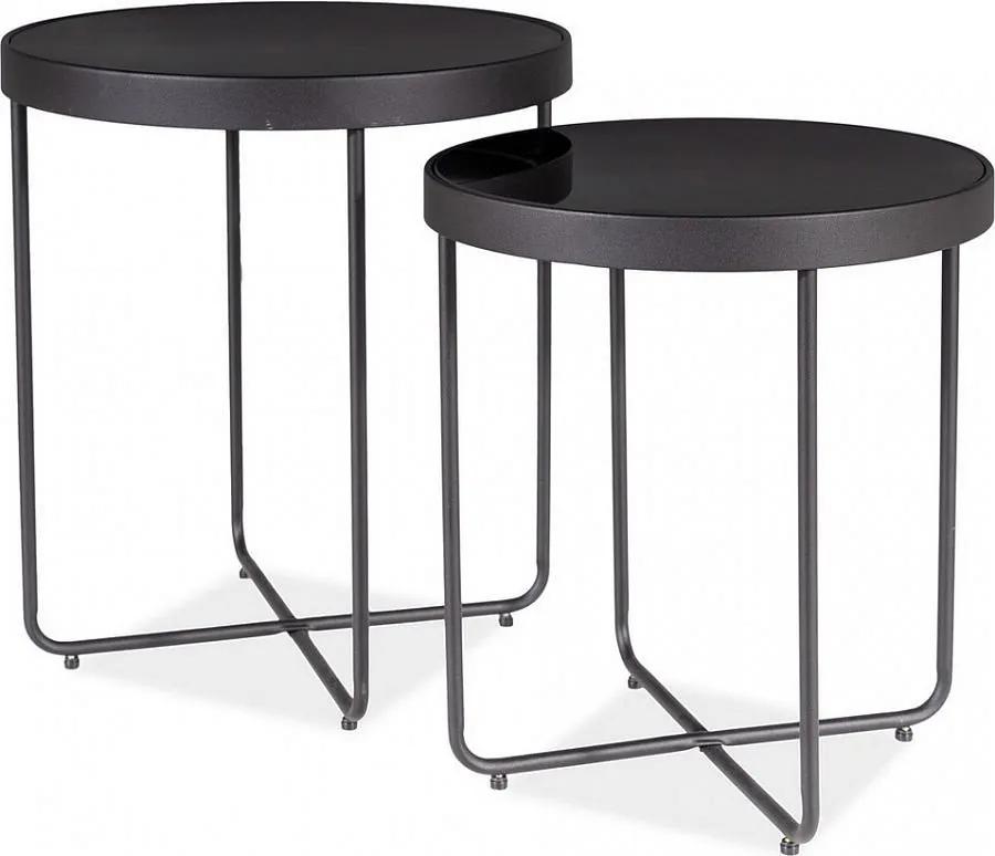 Casarredo - Komfort nábytek Kulatý konferenční stolek ATENA set 2 kusů