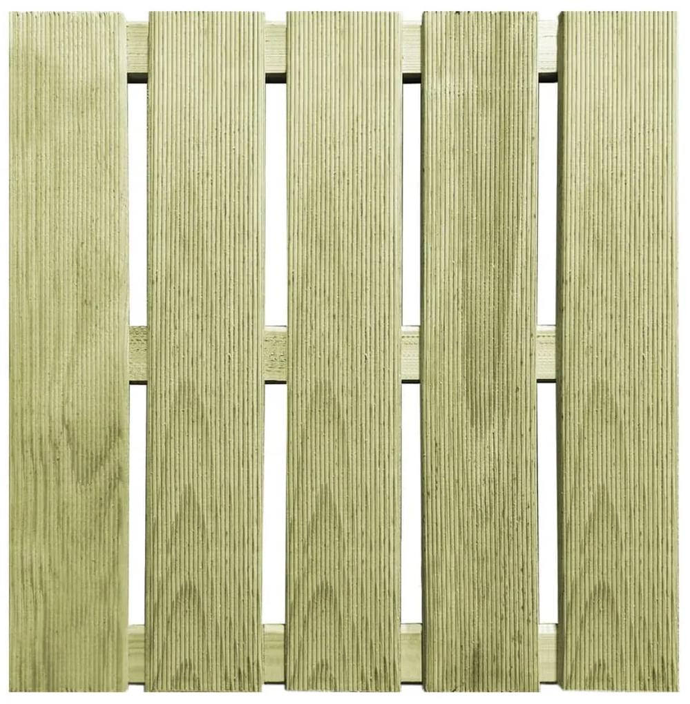 vidaXL 24 ks terasové dlaždice 50 x 50 cm dřevo zelené