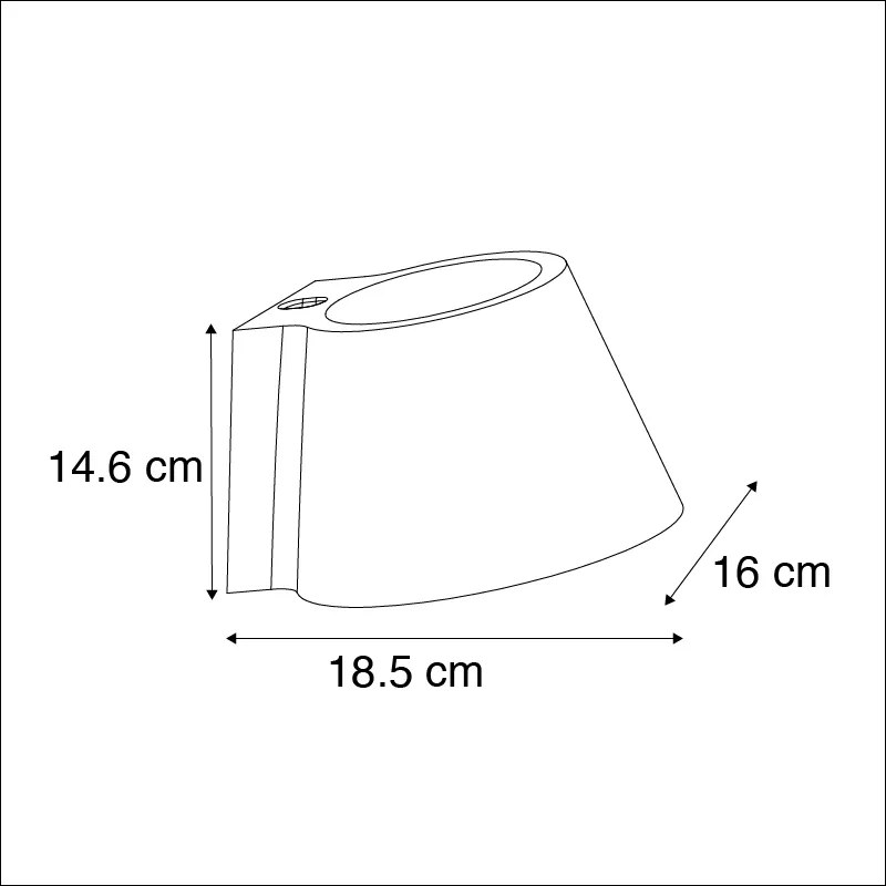 Průmyslová nástěnná lampa betonová - Cup