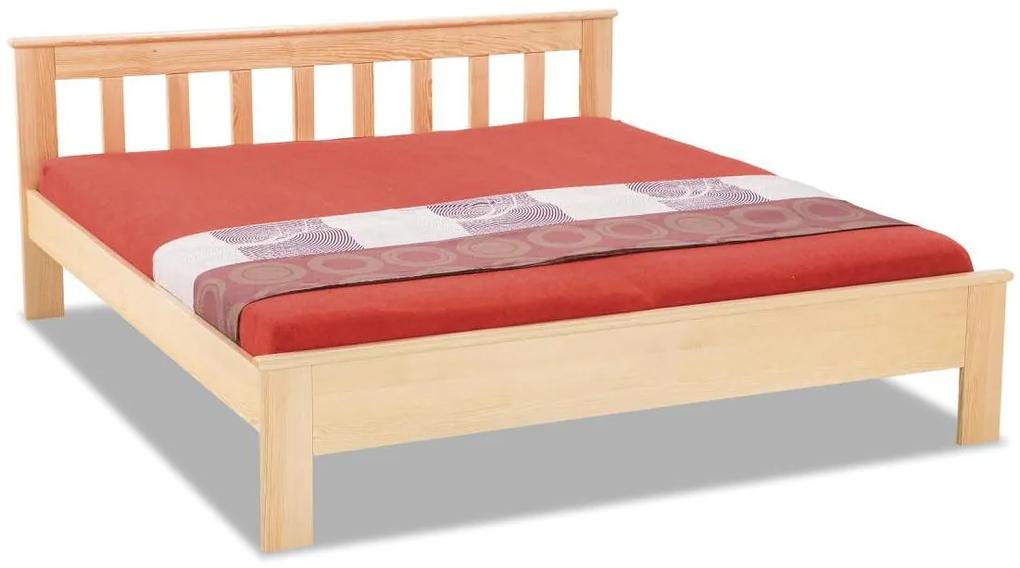 Krajča Manželská postel z masivu Simona 160 x 200 cm Povrchová úprava: Barevný lak RAL, Druh dřeva: Borovice