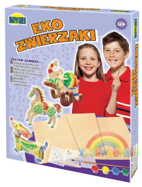007228 DR Puzzle na malování - Eko 3D zvířátka
