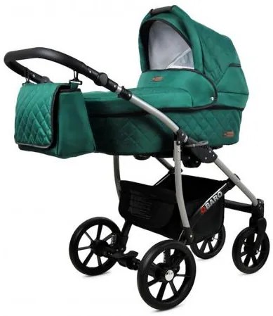 Kočárek 3v1 BabyLux Qbaro Bottle Green