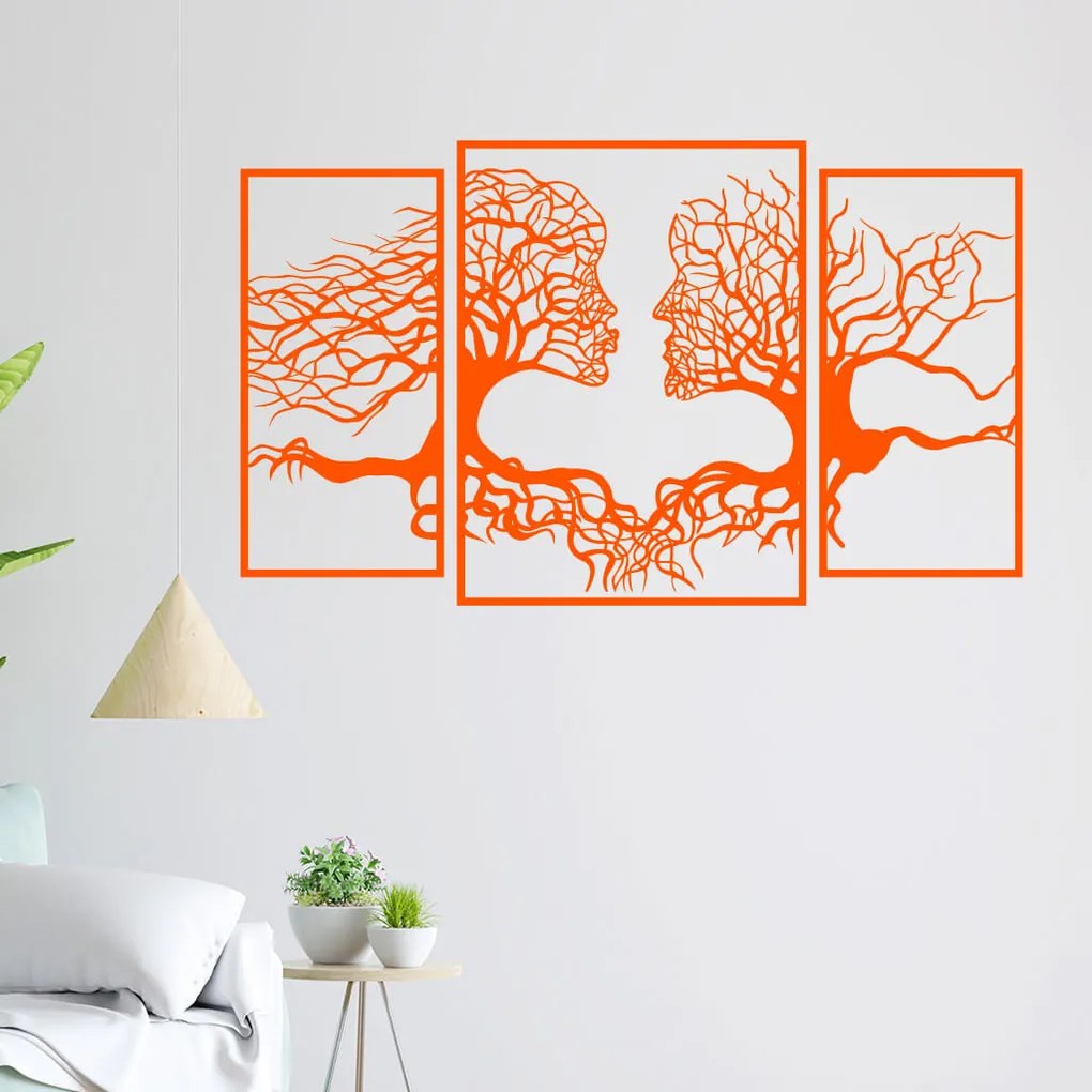 Živá Zeď Samolepka na zeď Duše lesa Barva: oranžová, Velikost: 80 x 48 cm