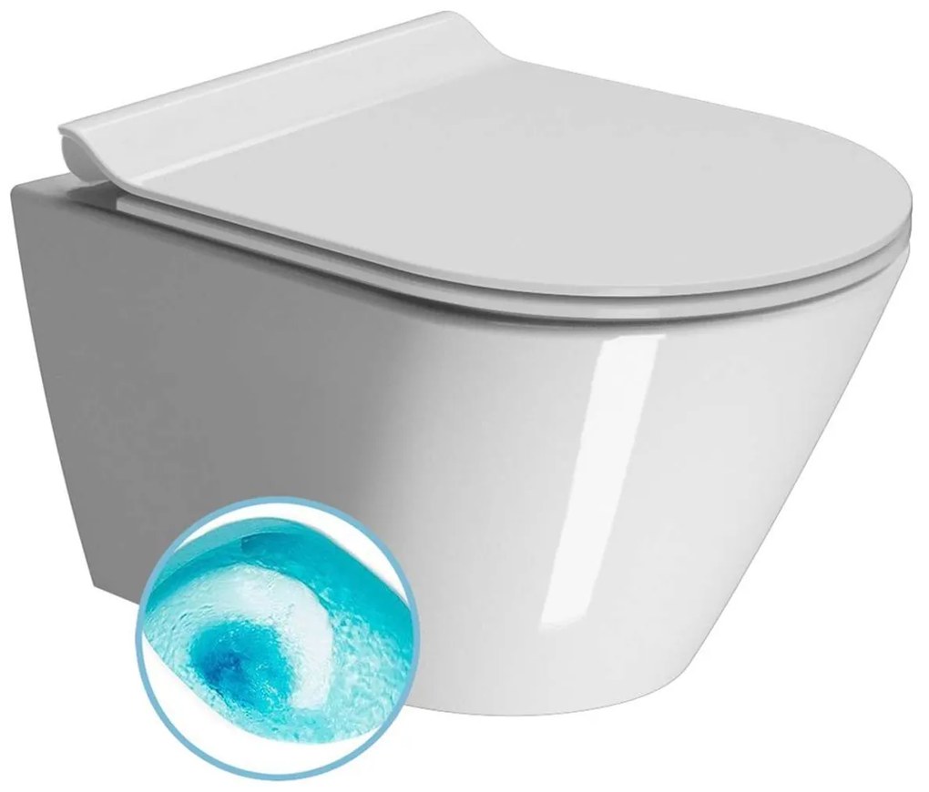 Sapho GSI Kube X - Závěsné WC, Swirlflush, ExtraGlaze, bílá 941611