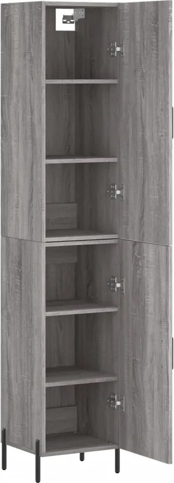 Skříň highboard šedá sonoma 34,5 x 34 x 180 cm kompozitní dřevo 3198799