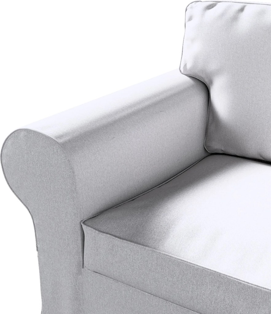 Potah na křeslo IKEA Ektorp barva šedá látka pletený vzor