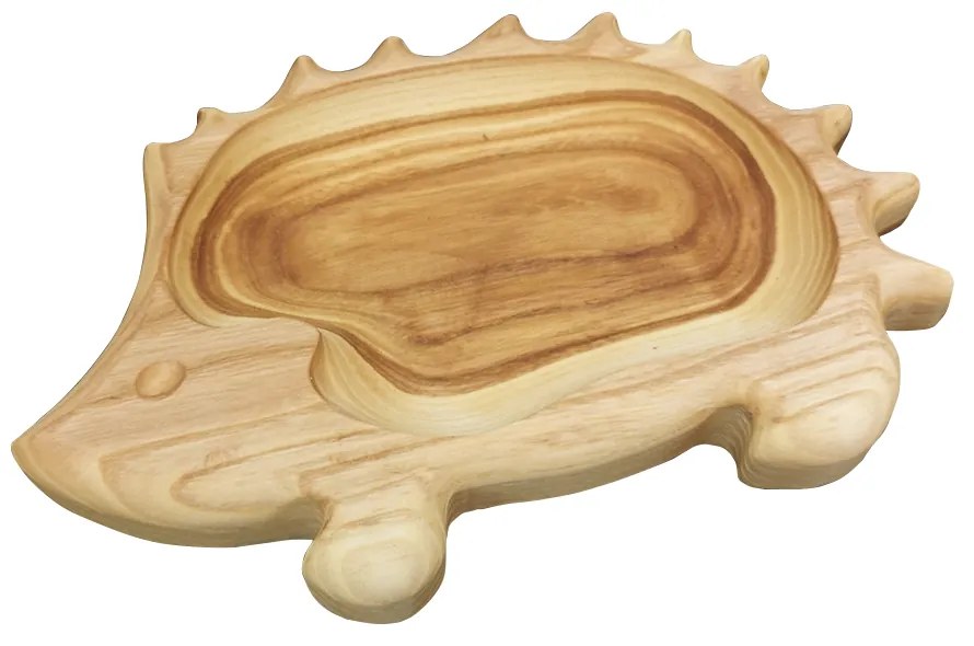 AMADEA Dřevěná miska ježek, masivní dřevo, 21 cm