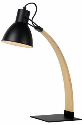 LUCIDE CURF Desk Lamp E27/60W Black, stolní lampa