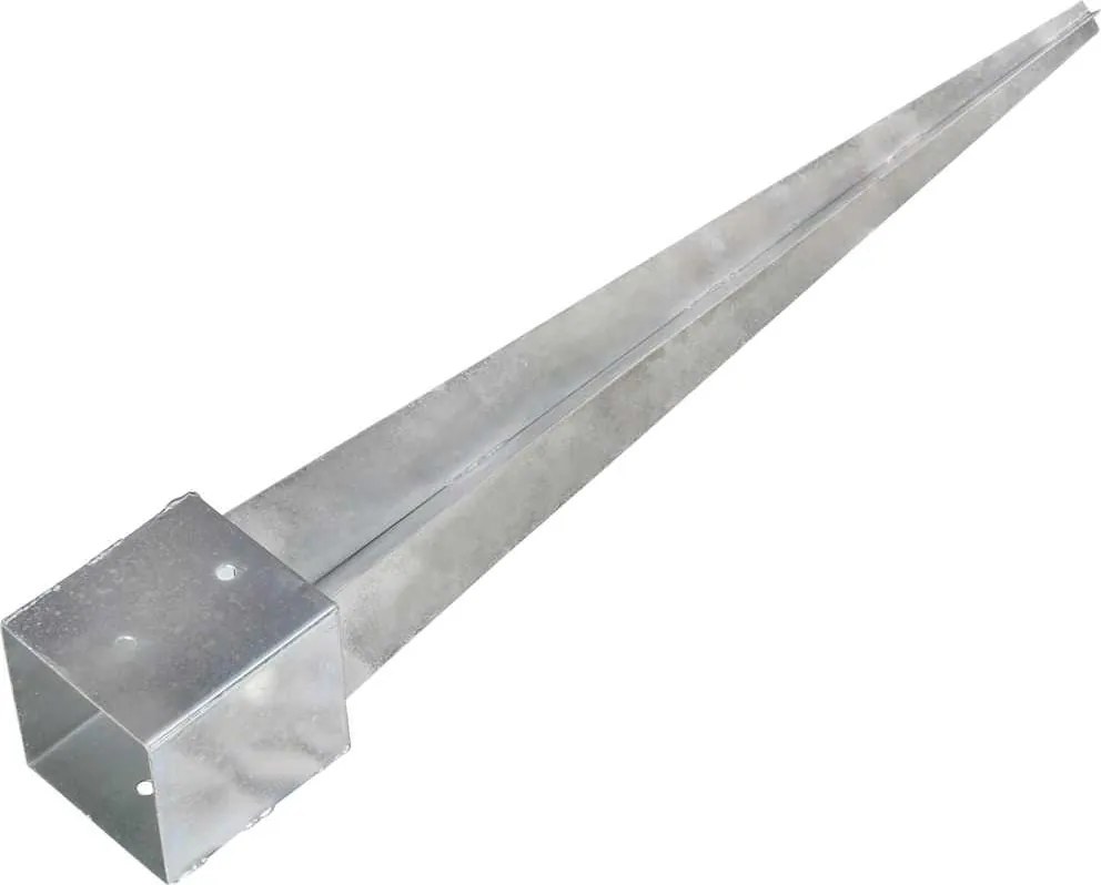 Kotvící hroty 6 ks stříbrné 12 x 12 x 89 cm pozinkovaná ocel 145426