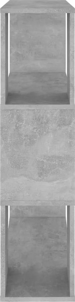 vidaXL Knihovna / dělicí stěna 80 x 24 x 94 cm dřevotříska [809127] Barva: Betonová šedá