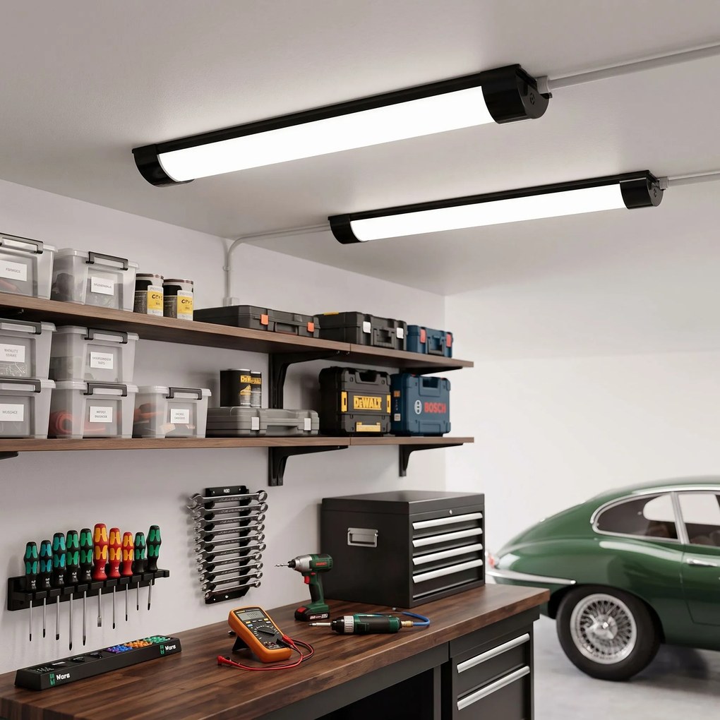 Toolight Toolight, JNH053-18N, lineární LED svítilna 60 cm, 18 W, 4000 K, černá, OSW-56249