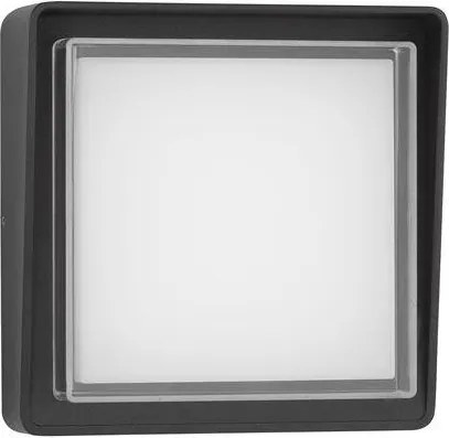 NV 9492550 Venkovní nástěnné svítidlo CAPE antracitový hliník matný akryl a čiré sklo LED 10W 3000K 220-240V 112st. IP65 - NOVA LUCE