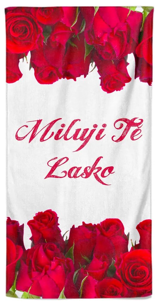 Osuška Miluji tě-růže