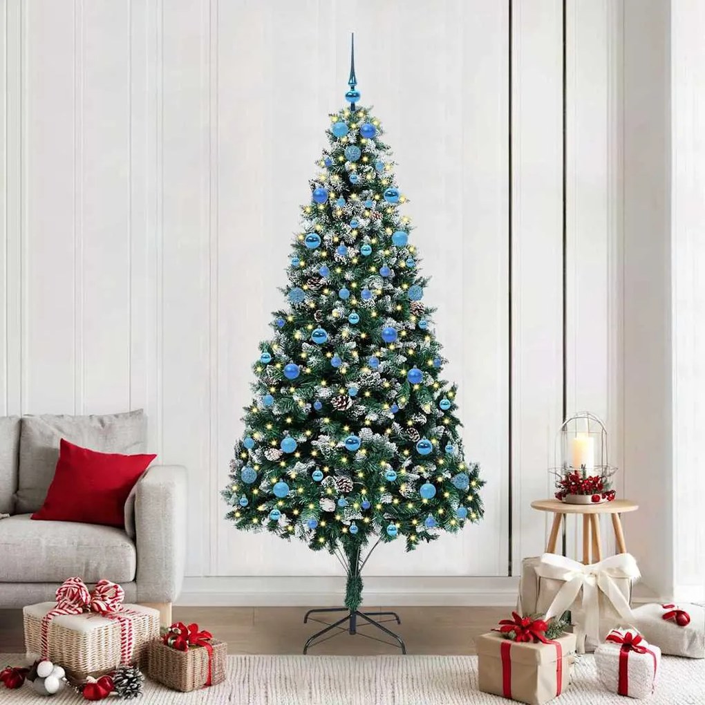 Umělý vánoční stromeček Zelená 210 cm PVC, ocel a plast 3396280