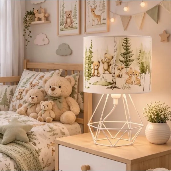 Dětská stolní lampa KIDS ROOM 1xE27/60W/230V pr. 18 cm zvířátka