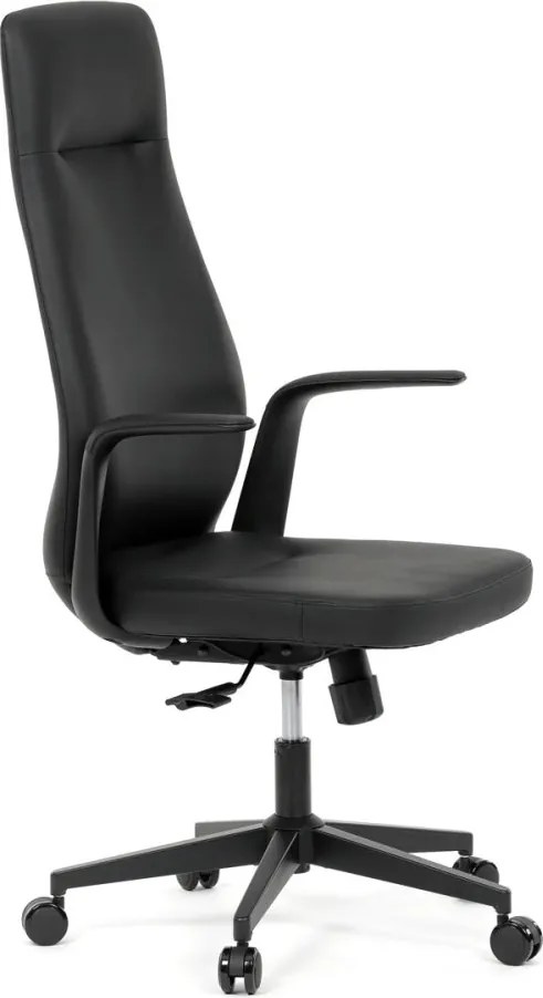 Kancelářské křeslo KA-T8325 BK, synchronní mechanismus, černá ekokůže (66 x 62) cm