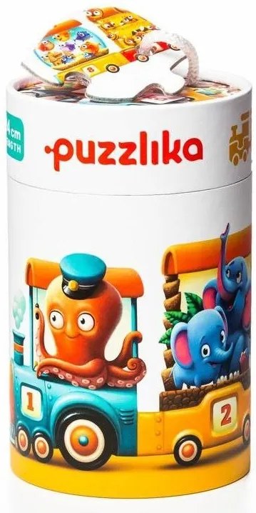 Puzzle puzzlika 13050 vlak 94 cm - naučné puzzle 20 dílků