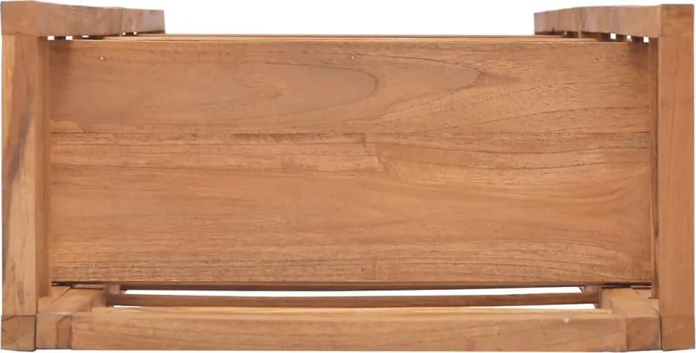 vidaXL Regál 60 × 30 × 180 cm masivní teakové dřevo [326125]