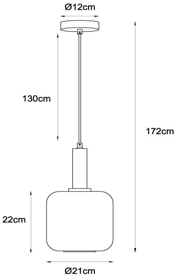 Lucide 45405/01/30 - Lustr na lanku ELOISE 1xE27/40W/230V černá