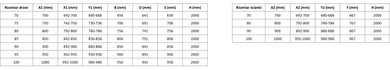 Mexen Lunar-B L, sklápěcí sprchový kout levý 70 x 70 cm, 8mm čiré sklo, bílý profil, 832L-070-070-20-00-L