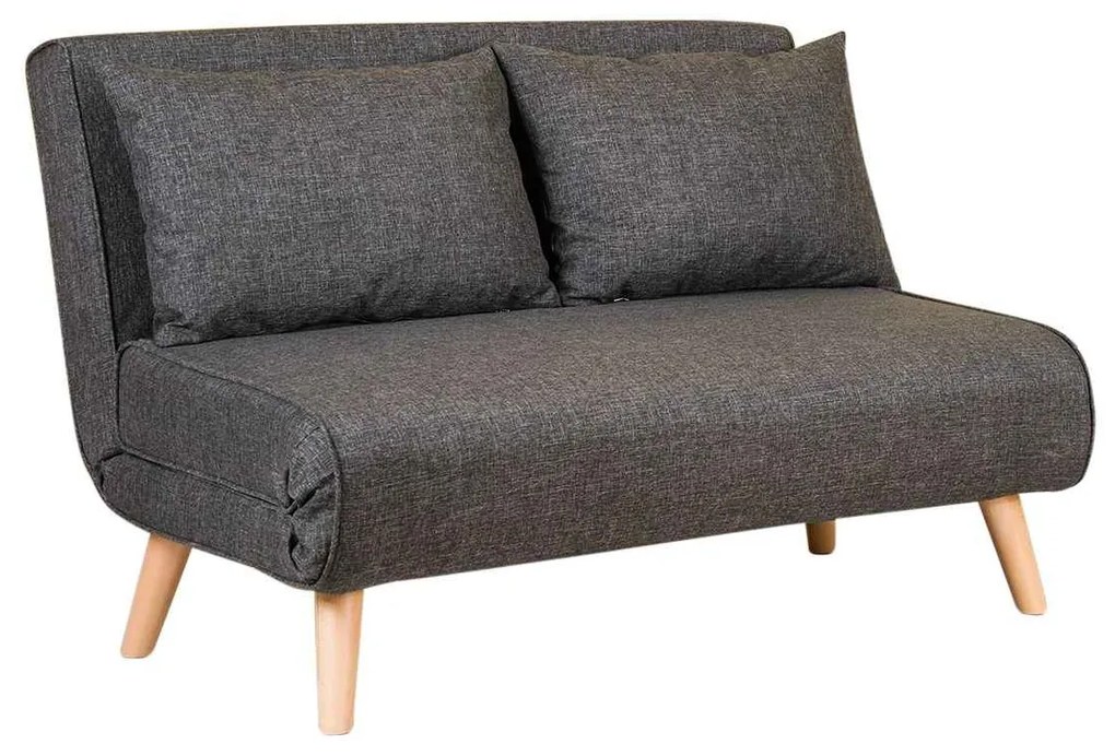 Designová rozkládací pohovka Felicitas 120 cm tmavě šedá