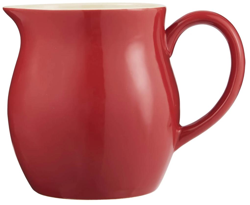 IB LAURSEN Džbán Mynte Strawberry 2,5 l, červená barva, keramika
