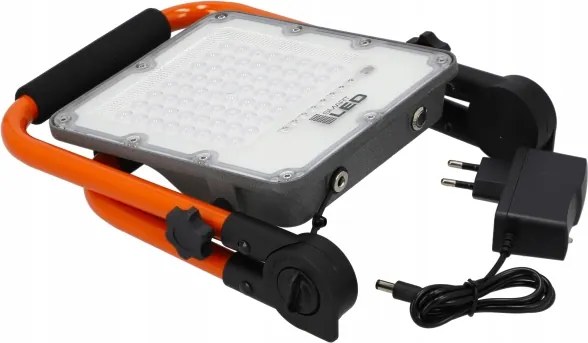 LED Nabíjecí reflektor se stojanem LED/50W/3,2V 4500K 5000 mAh IP65 oranžová