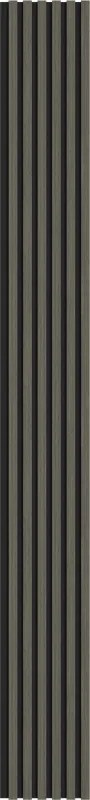 Mexen Lam-F, akustické stěnové lamely 275 × 30 cm, plstěný podklad 8 mm, technická dýha, dub onyxový, S105-275307-3015-010