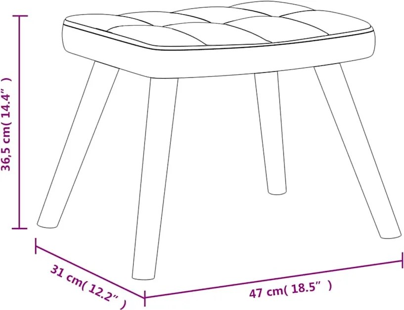 vidaXL Marketos Houpací křeslo se stoličkou zelené textil