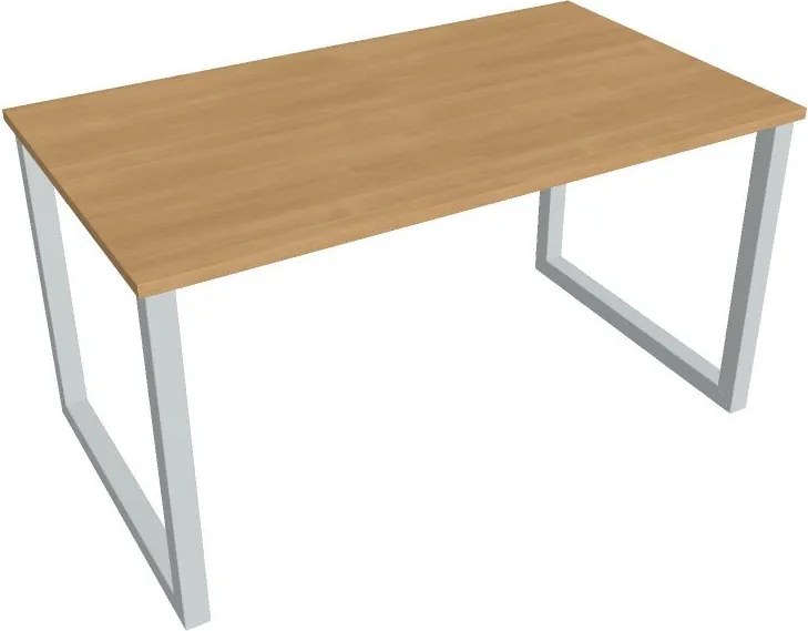 Kancelářský stůl jednací Hobis UJO1400, deskaakát, bílá RAL 9016