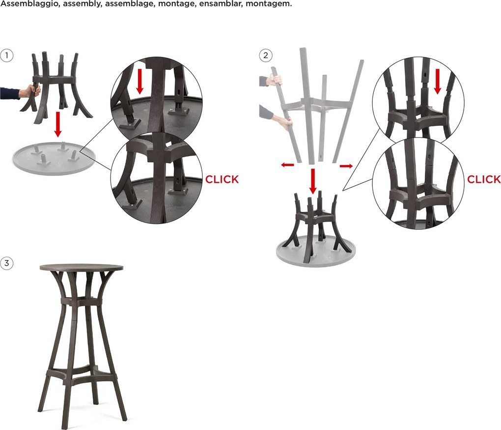 Nardi Výškový nástavec KIT COMBO HIGH Barva plastu: Gesso