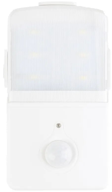 LED svítidlo + boční světlo, 1x LED 0,5w 4000k, w, pohybový senzor