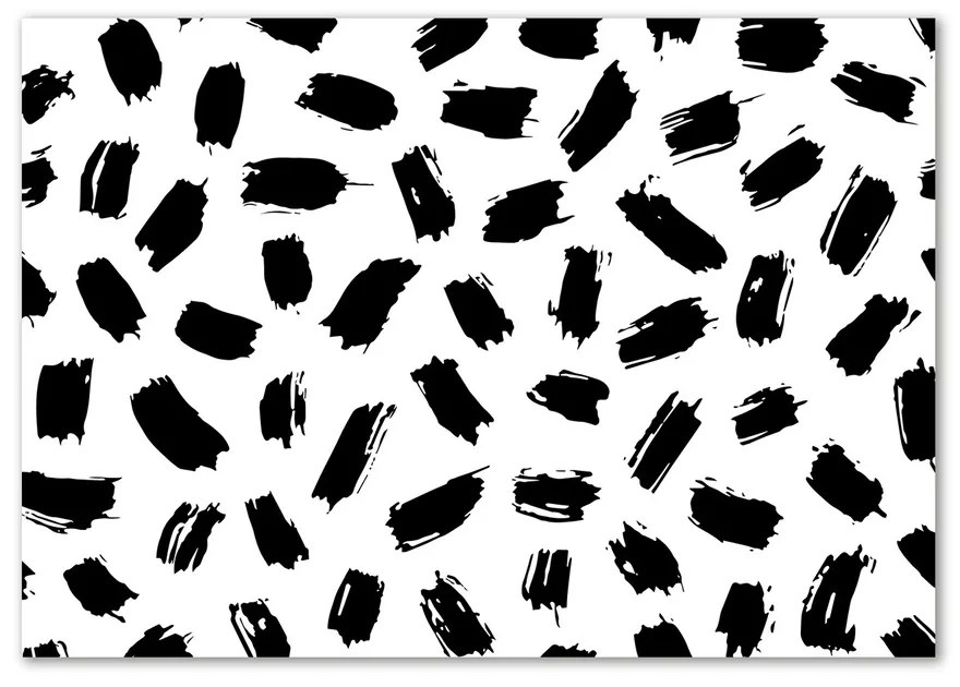 Wallmuralia Fotoobraz na skle Černobílé skvrny 100x70 cm