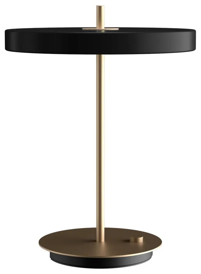 Černá LED stmívatelná stolní lampa s kovovým stínidlem (výška 41,5 cm) Asteria Table – UMAGE Biano.cz