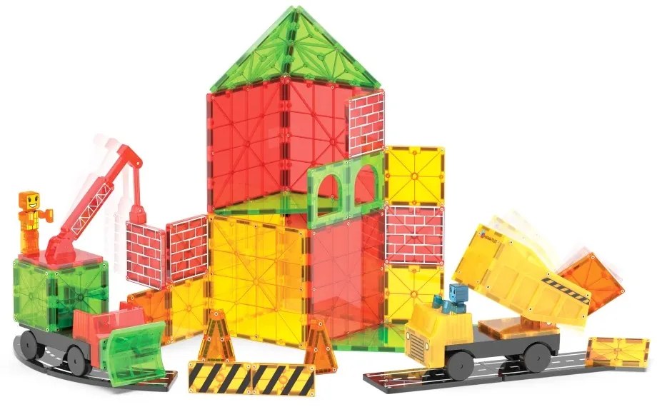 Magna-Tiles® Magnetická stavebnice Magna-Tiles Builder XL Trucks 50ks
