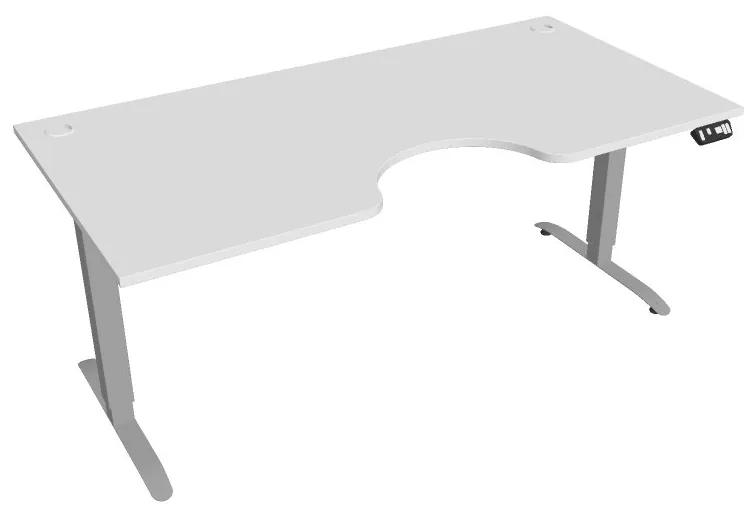 Hobis Motion Elektr. nastavitelný stůl 180x90 s pamětí - HOBIS ERGO MOTION MSE 2M 1800 Dekor stolové desky: bílá, Barva kovové podnože: stříbrná