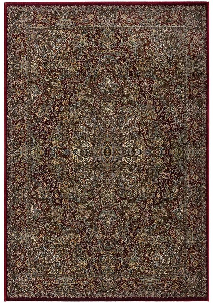 Koberce Breno Kusový koberec RAZIA 180/ET2R, Červená, Vícebarevné, 133 x 190 cm