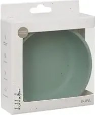 KikkaBoo Miska Platinum Silicone Sage / od 6 měsíců