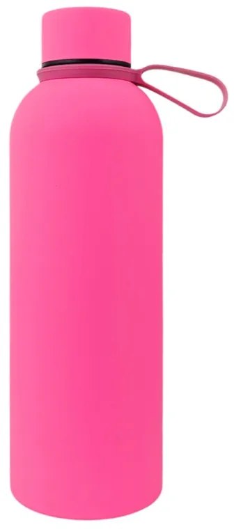 Flamenco Mystique Láhev na vodu 500ML nerezová ocel termoláhev fuchsiová vrstva SOFT TOUCH BD46F
