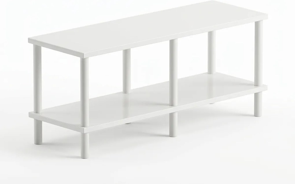 TV stolek SOLE 90 cm, bílá