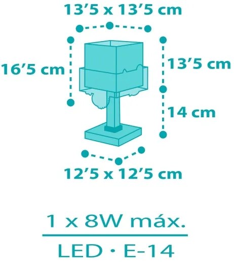 Dalber 63311 - Dětská lampička HAPPY JUNGLE 1xE14/8W/230V