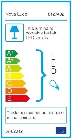 Nástěnné svítidlo NOVA LUCE VALENCIA E27 + LED na čtení 3000K 8127402 bez žárovky