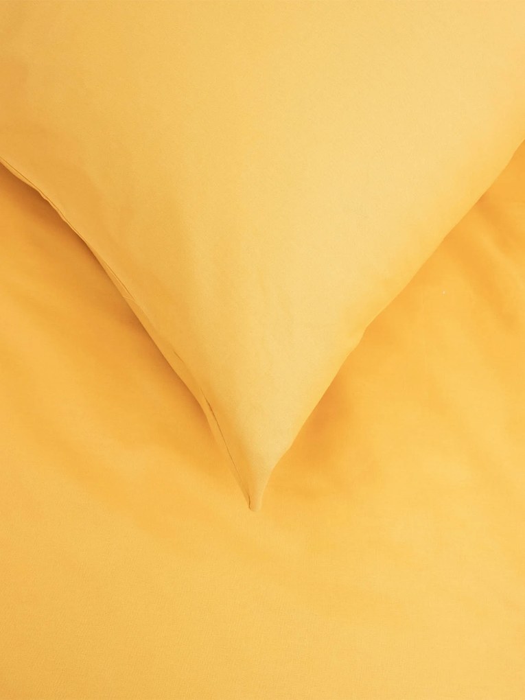 MK Lůžkoviny Bavlněné povlečení Renforcé -  Jasmine hořčicová 140 × 200 cm, 70 x 90 cm