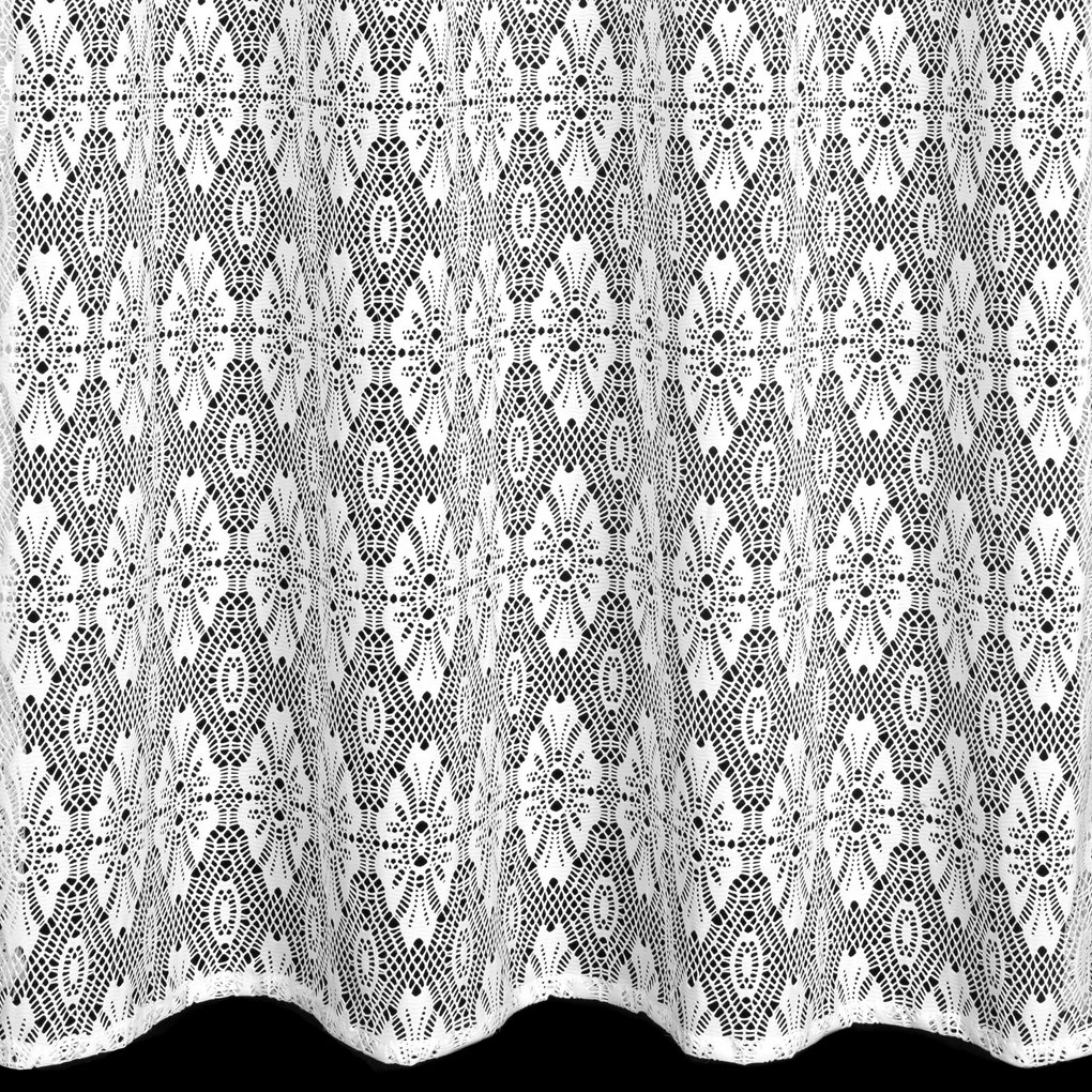 ZÁCLONA NA KROUŽCÍCH IGA 140X250 CM BÍLÁ