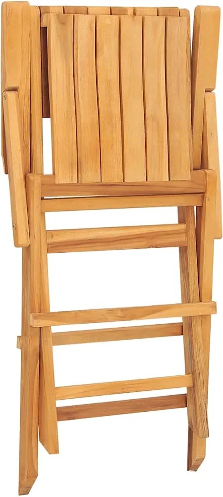 Skládací židle 8 ks 55x61x90 cm masivní teak 3155063