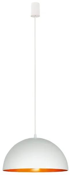 Nowodvorski Designové závěsné svítidlo Hemisphere Barva: Bílá/Zlatá, Velikost: L- ⌀ 50cm